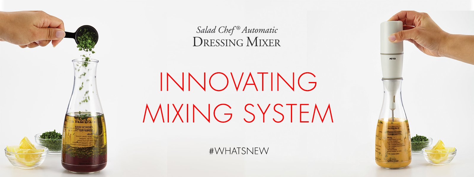 Sleek dressing maker, Meyer Salad Chef! | Pots and Pans.in ...