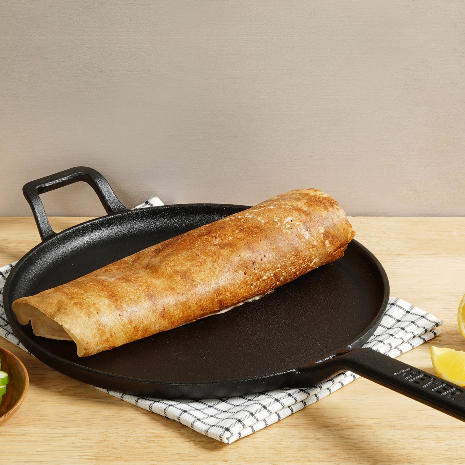 Durable Pre-Seasoned Iron Dosa Pan In India - PotsandPans India