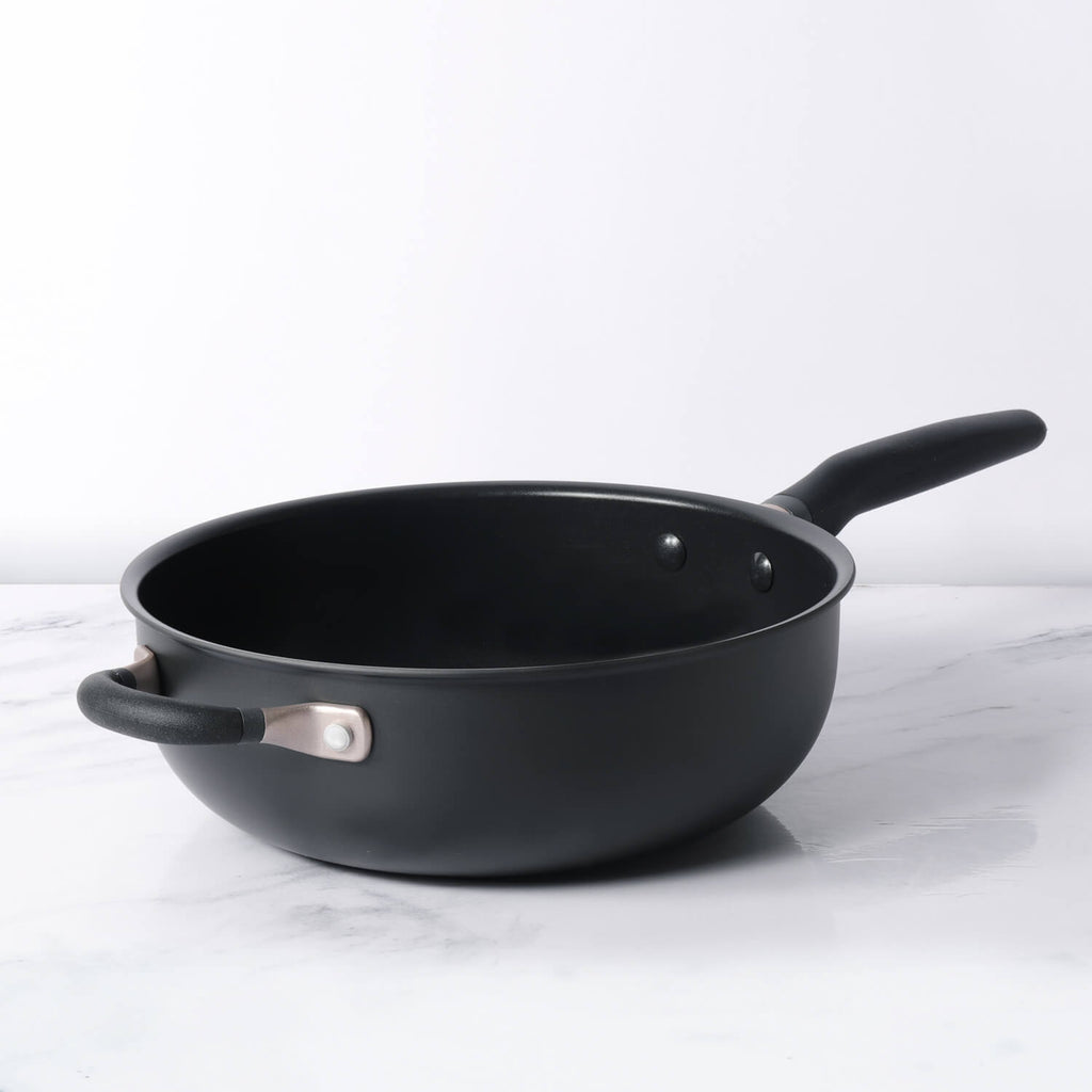 Meyer Accent Series Hard Anodized Nonstick Chef Pan with Helper Handle